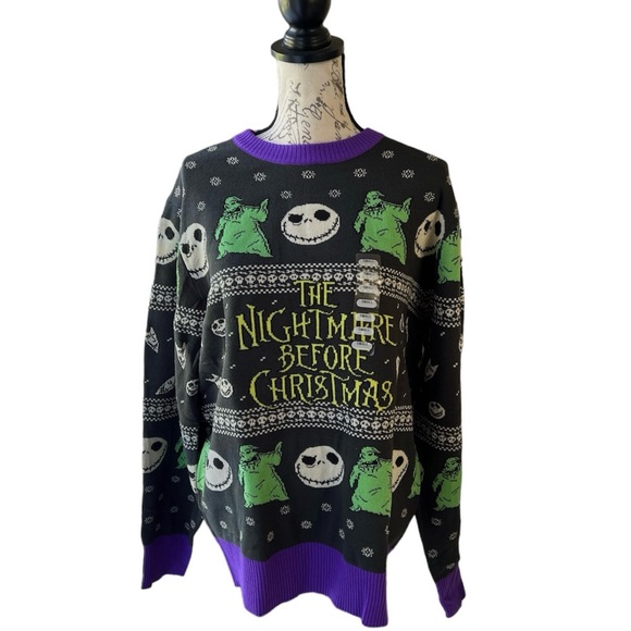 Disney | Sweaters | Nwt Disneys Tim Burton The Nightmare Before ...